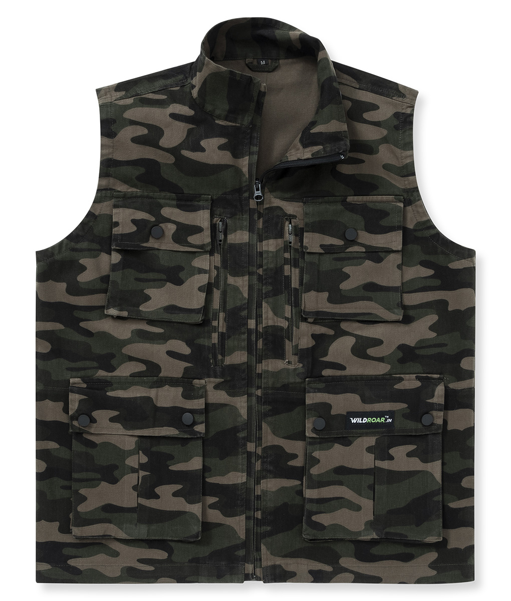 WildRoar Photography Jacket- Green Camo – WildRoar.in