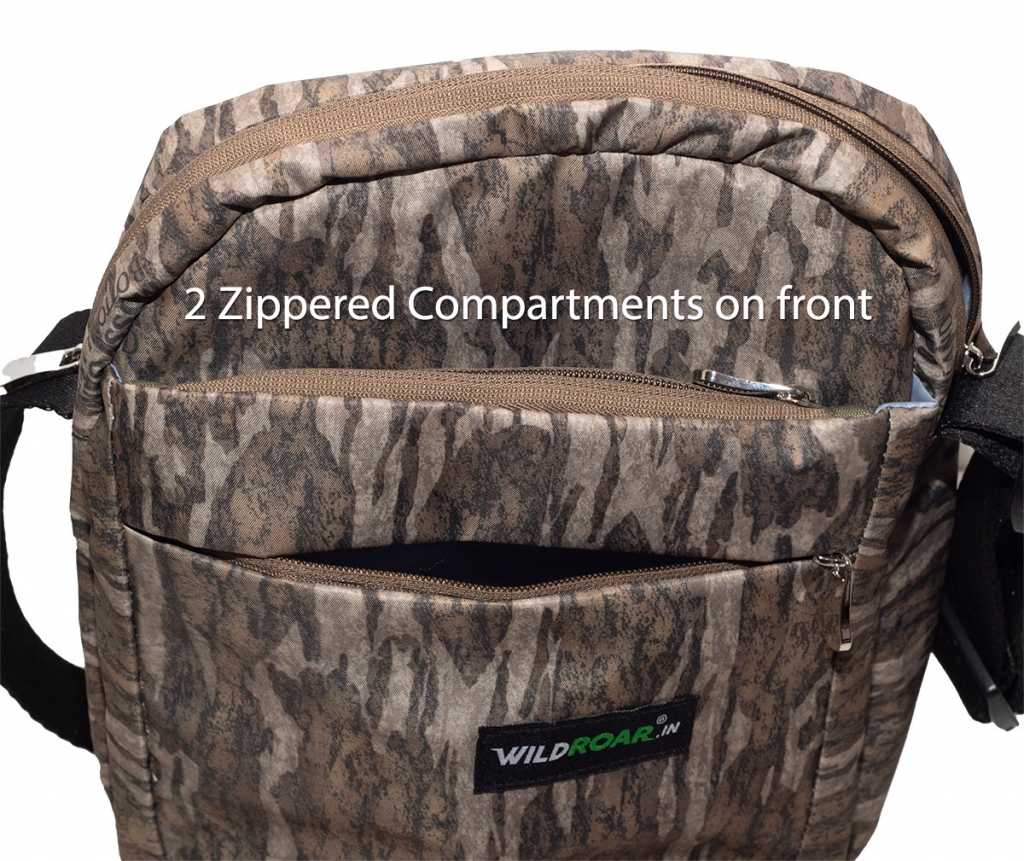 WildRoar Sling Cross Body Travel Bag Woodland Camo – WildRoar.in
