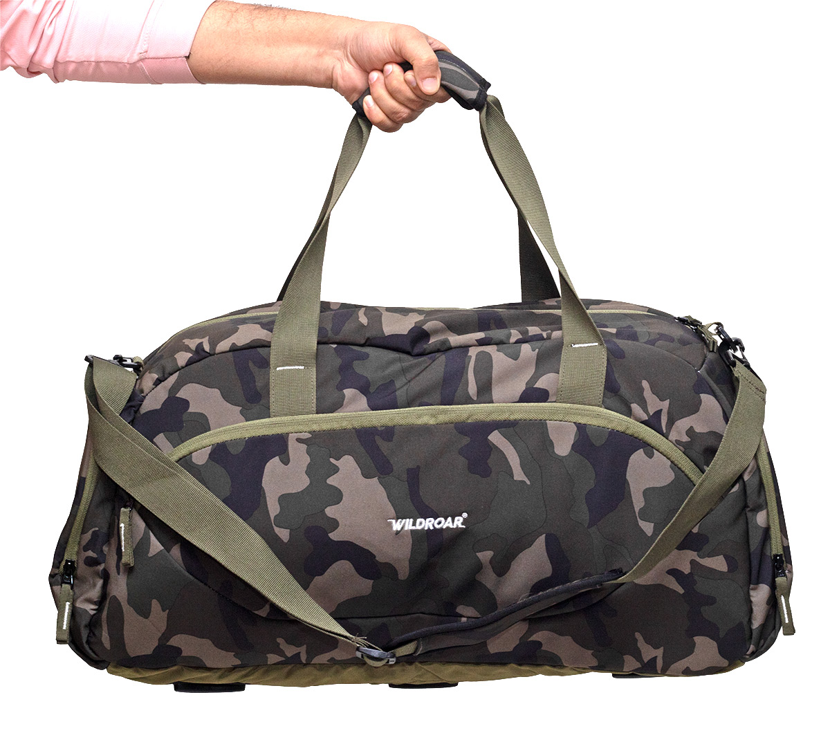 WildRoar Travel Duffle Luggage Bag,Light weight, Green Camo – WildRoar.in